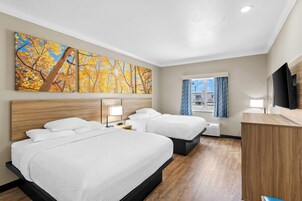 Quarto Standard, 2 camas queen-size | Secretária, ferro/tábua de engomar, Wi-fi grátis 