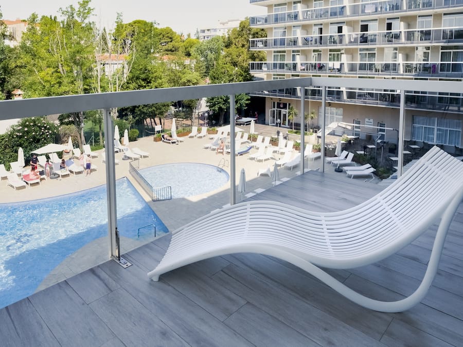 Apartamento Premium, 2 quartos, vista para a piscina | Terraço/pátio interior