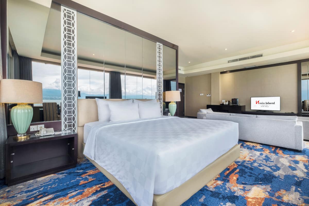 Quarto Executivo, 1 cama king-size | 1 quarto, roupa de alta qualidade, minibar, cofre no quarto