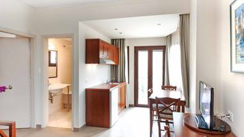 Apartamento | Banheiro | Secador de cabelo, toalhas de banho