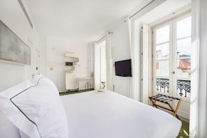 Quarto casal luxo | Roupas de cama premium, edredons de pluma, camas Select Comfort