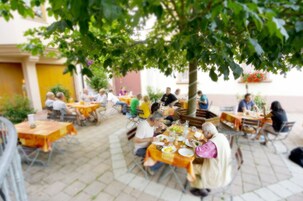 Café da manhã, almoço e jantar