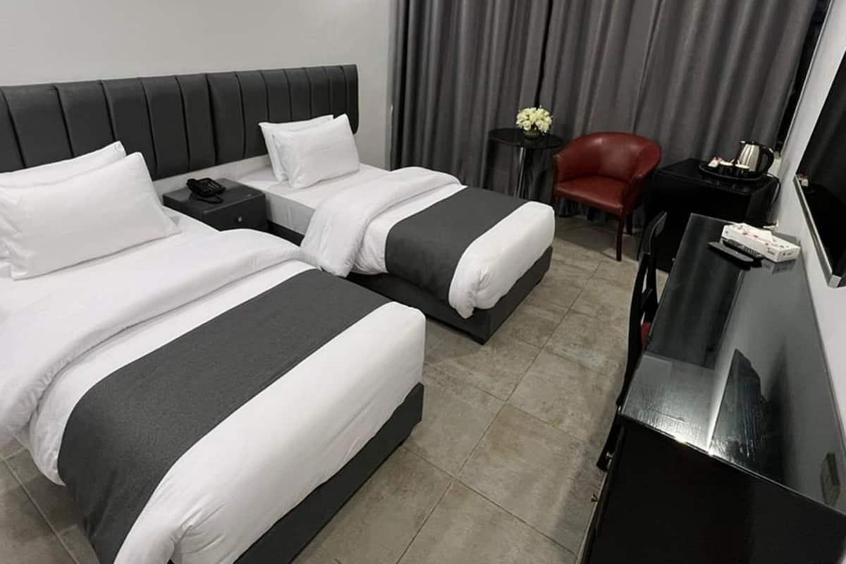 1 quarto, roupa hipoalergénica, minibar, cofre no quarto