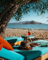 Praia particular, bar na praia 