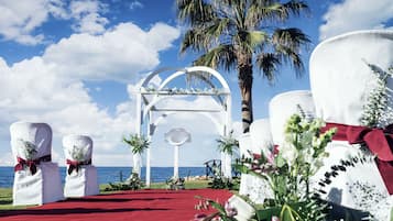 Área externa para casamento