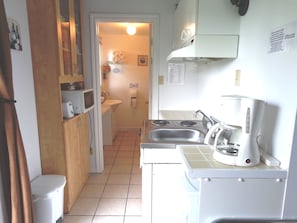 Estúdio de Luxo, varanda, vista para o lago (kitchenette, 2 beds) | Kitchenette privada | Um frigorífico, um micro-ondas, uma cafeteira/bule, uma cadeira de bebé
