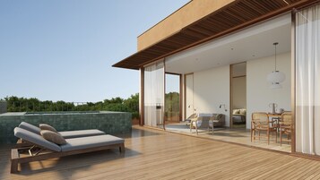 Suite Deluxe, piscina privativa (Master, Praia Collection) | Terraço/pátio interior