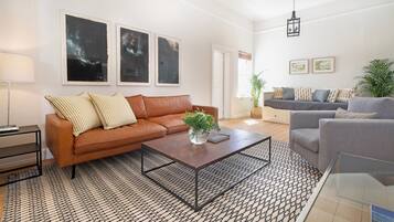 Penthouse Deluxe | Sala de estar | Smart TV, Netflix, serviços de streaming