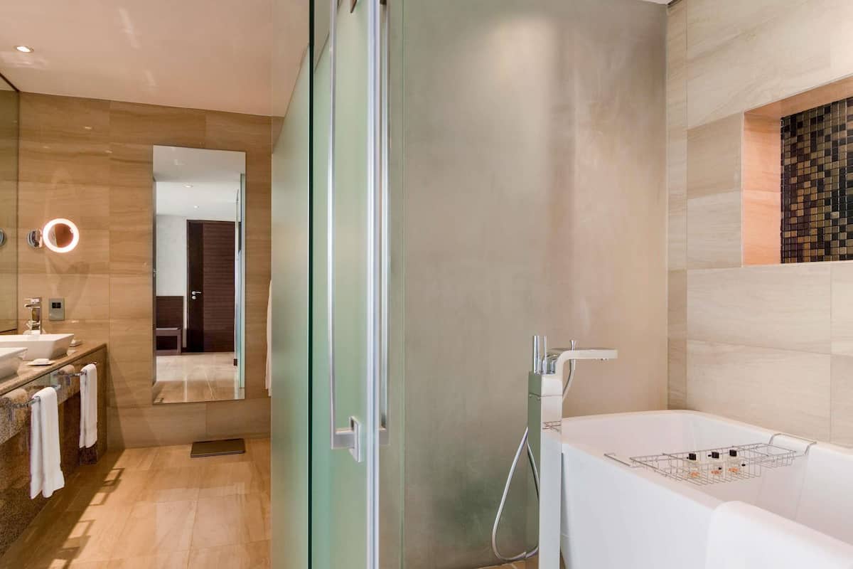1 quarto, roupa hipoalergénica, minibar, cofre no quarto