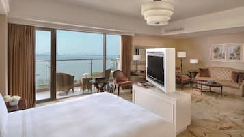 Suite Deluxe, várias camas | 1 quarto, roupa de alta qualidade, camas de colchão Select Comfort