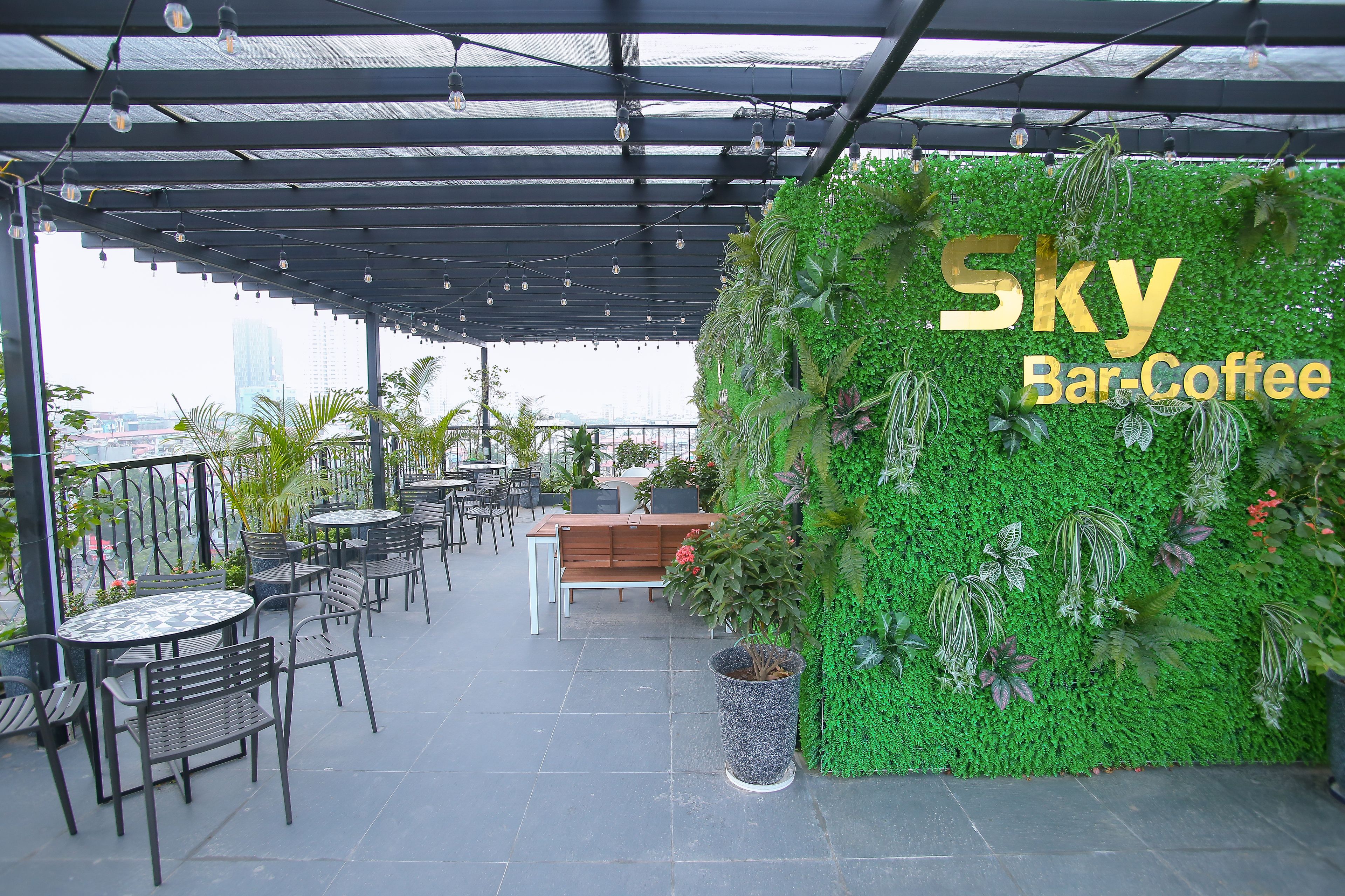 Espaço exterior para banquetes