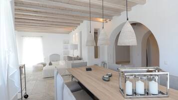 Vila luxo, 4 quartos, piscina particular | Sala de jantar