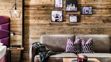 Suite Design, vista para o jardim | 2 quartos, roupa hipoalergénica, minibar, cofre no quarto