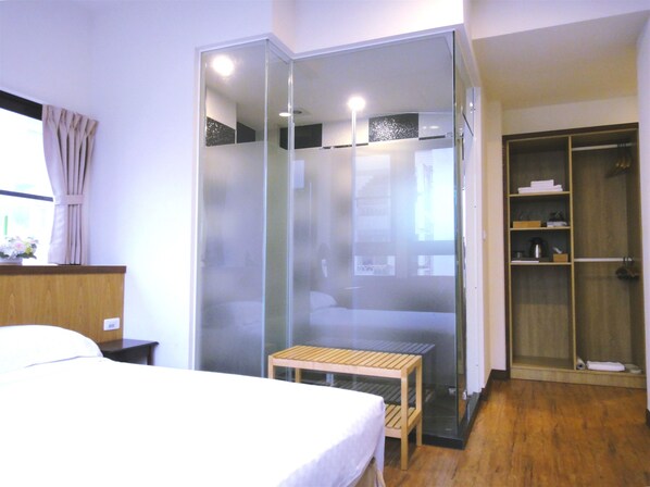 Quarto Duplo Elite | Secretária, cortinas/cortinados opacos, quartos insonorizados