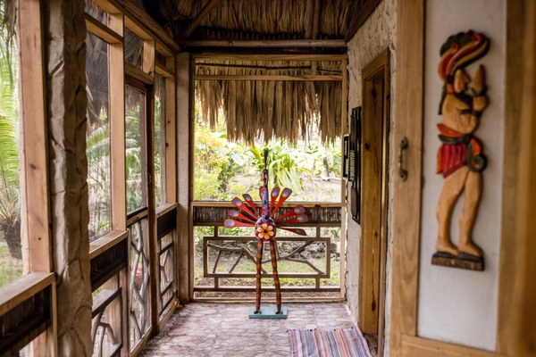 Cofres nos quartos, roupa de cama