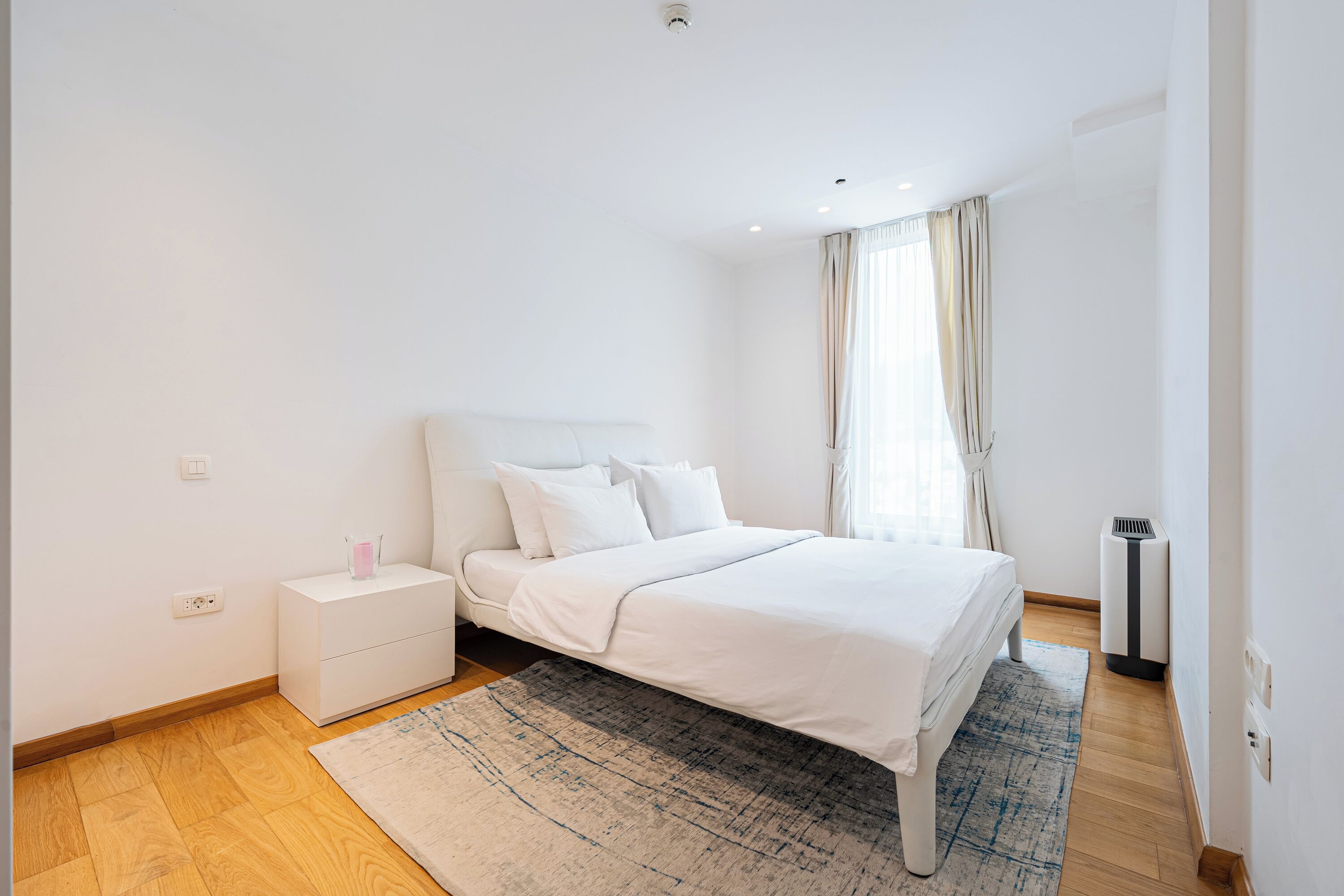Quarto Presidencial | Lençóis de algodão egípcio, roupa de alta qualidade, minibar 