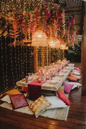 Área interna para casamento