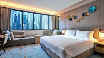 Quarto Deluxe, 1 cama king-size | Roupa de alta qualidade, minibar, cofre no quarto