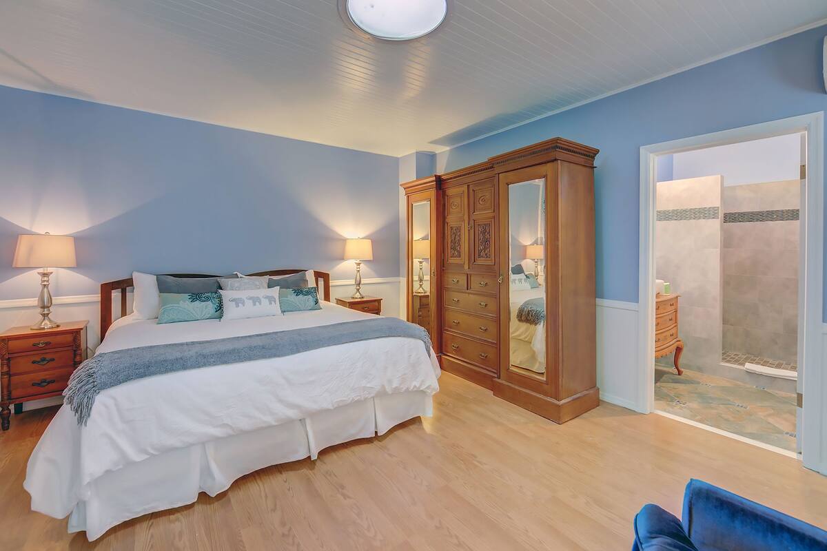 Suite de Luxo, 1 cama king-size, pátio | Ferro/tábua de engomar, Wi-fi grátis, com decoração personalizada 