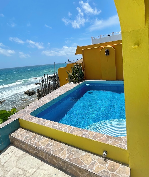 Entspannende, Erschwingliche Ocean Front 4 Zim 3 Bth + Pool + Jacuzzi + Tolle Aussichten! - Isla Mujeres