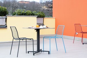 Terraço no piso superior