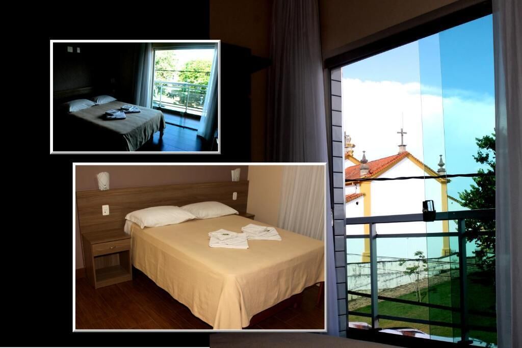 18 quartos, frigobar, individualmente mobiliados, escrivaninha