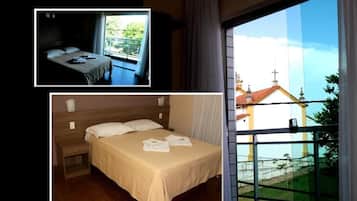 18 quartos, frigobar, individualmente mobiliados, escrivaninha