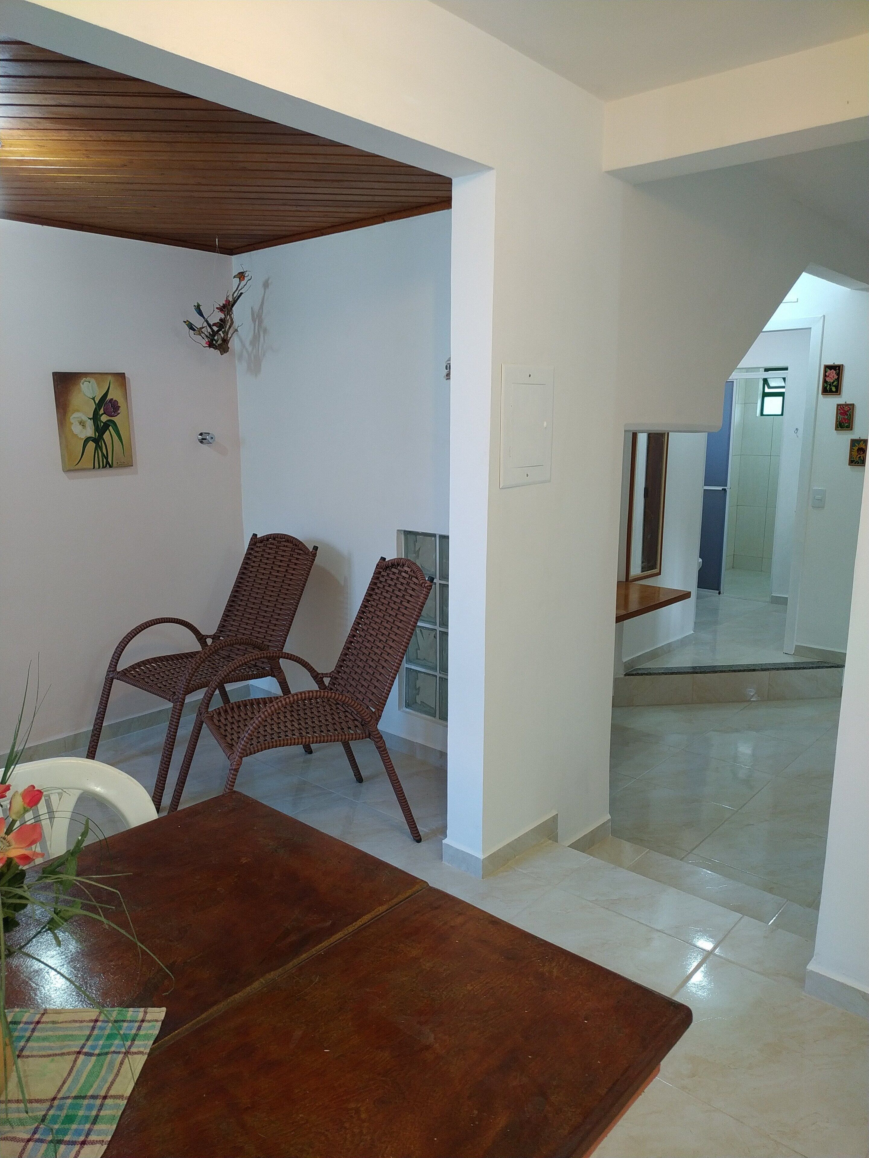 Apartamento, 2 quartos, no piso térreo (N7 Patio c/churrasqueira ) | Área de estar | TV