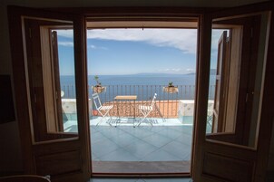 Penthouse Panorâmica, 1 quarto, vista para o mar | Varanda