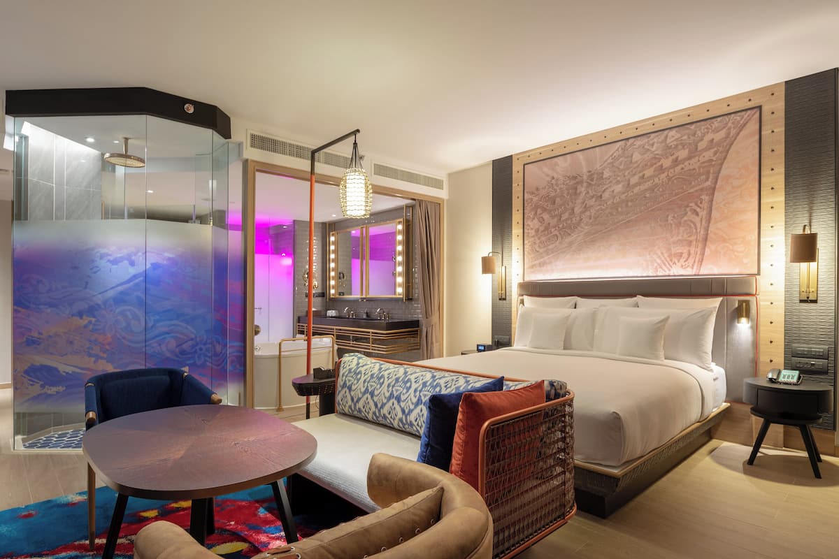 1 quarto, roupas de cama premium