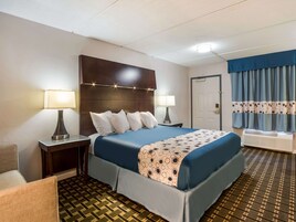 Quarto, 1 cama King, acessível, para não fumantes | Escrivaninha, ferros/tábuas de passar roupa, Wi-Fi de cortesia