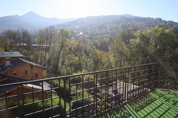 Aptt4 :93 M2 Renovated In Old Building With Exceptional View - Saint-Gervais-les-Bains