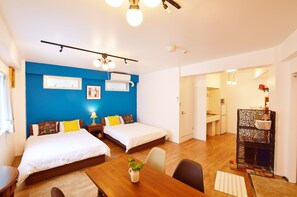 Quarto duplo (Twin Room - 201) | Wi-Fi de cortesia, roupa de cama