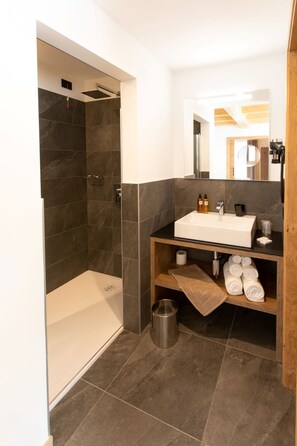 Artigos de higiene pessoal grátis, um secador de cabelo, um bidé 