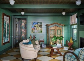 Court | Sala de estar | Smart TV de 55 de polegadas com canais digitais, televisor, lareira 