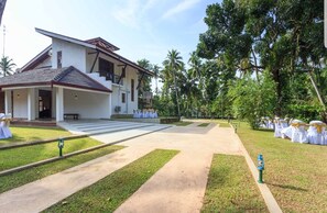 Área externa para casamento