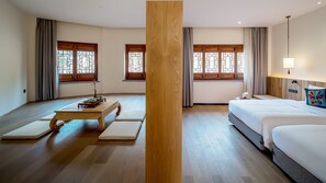 Quarto Twin Superior | Cofre no quarto, cortinas/cortinados opacos, Wi-fi grátis 