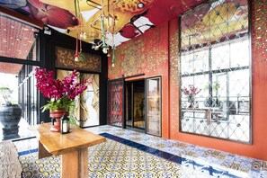 Espaço exterior para banquetes