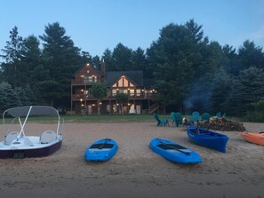 Gorgeous Sunset View & Sandy Beach on Shell Lake with Game Room ...