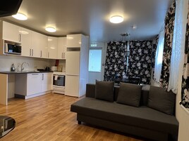 Apartamento standard, 1 quarto | Área de estar