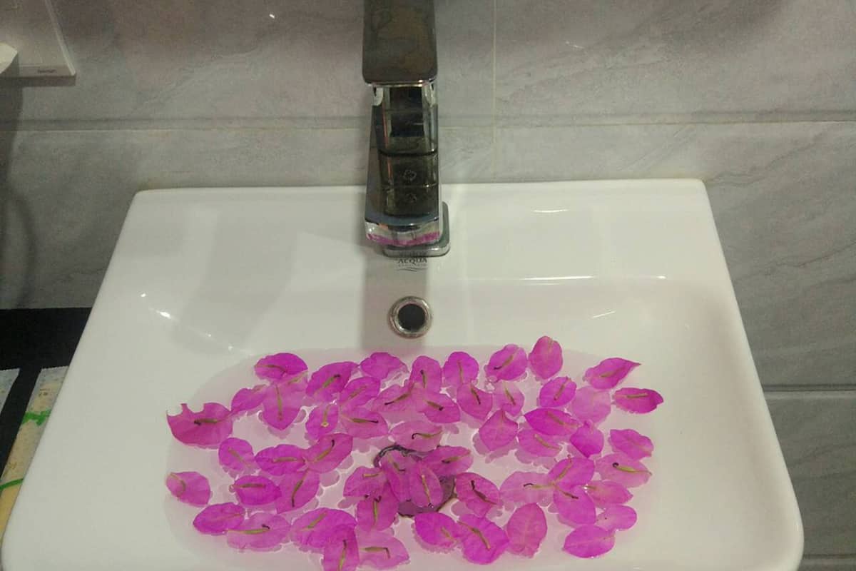 Lavatório na casa de banho