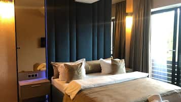 1 quarto, cofre no quarto, quartos insonorizados