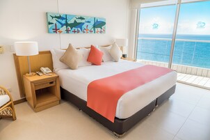 Quarto luxo, vista para o mar | Sacada