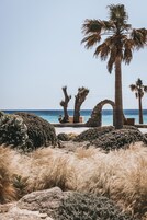 Apartamento, 2 quartos, de frente para a praia (Elia) | Vista do quarto