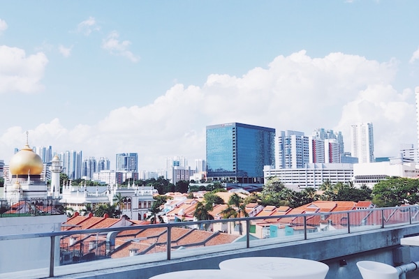 Terraço no piso superior