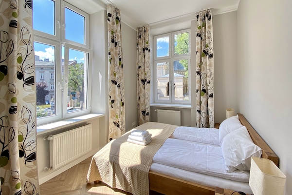 Apartamento Premium, 2 quartos, cozinha, Vista para a cidade | Lençóis de algodão egípcio, roupa de alta qualidade