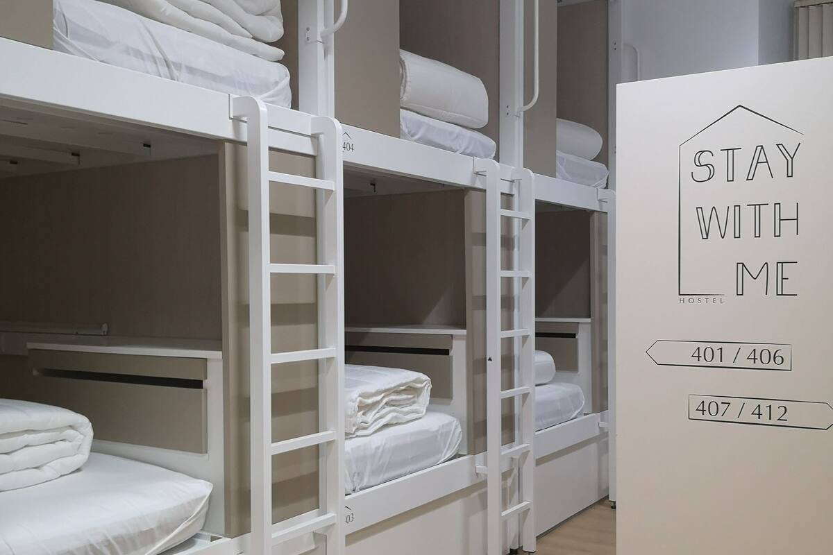 Dormitório Partilhado Deluxe, apenas para mulheres, casa de banho partilhada | Vista do quarto