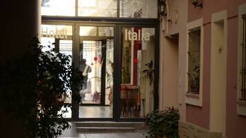 Entrada do alojamento