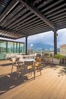 Terraço no piso superior