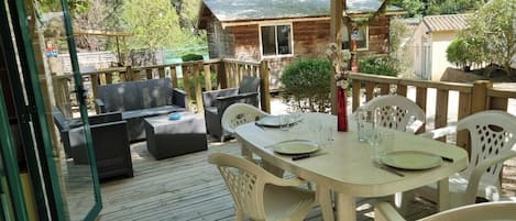 Mobil home Willerby 2 adultes et 3 enfants | Terraço/pátio